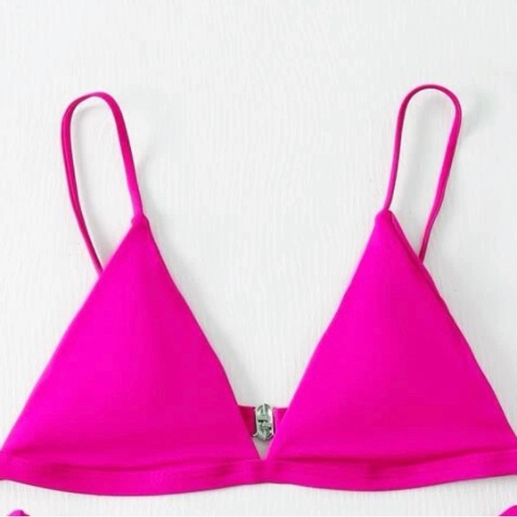 SHEIN | Swim | Triangle High Cut Swim Top | Poshmark